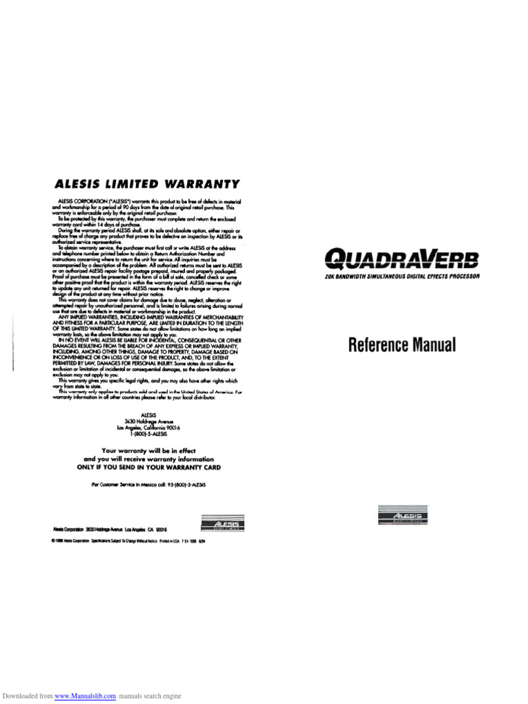 Quadraverb | PDF
