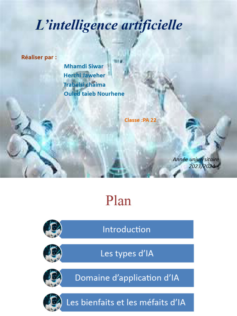 L’Intelligence Artificielle Exposé | PDF | Intelligence artificielle | Intelligence (IA) et ...