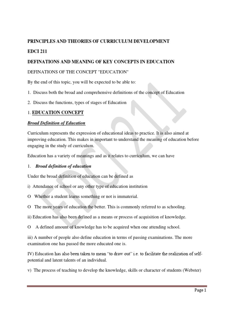 Edci 211-1 | PDF | Curriculum | Learning