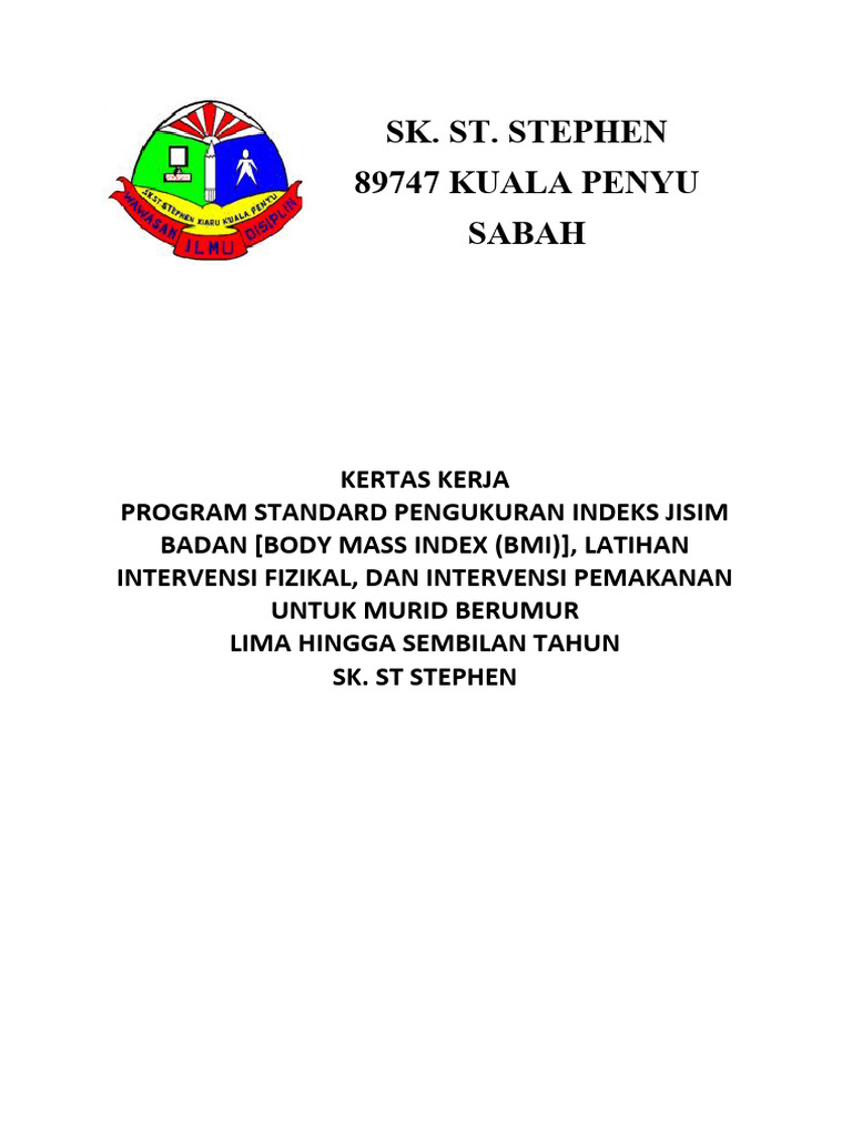 Kertas Kerja Bmi S-9T SK ST Stephen | PDF