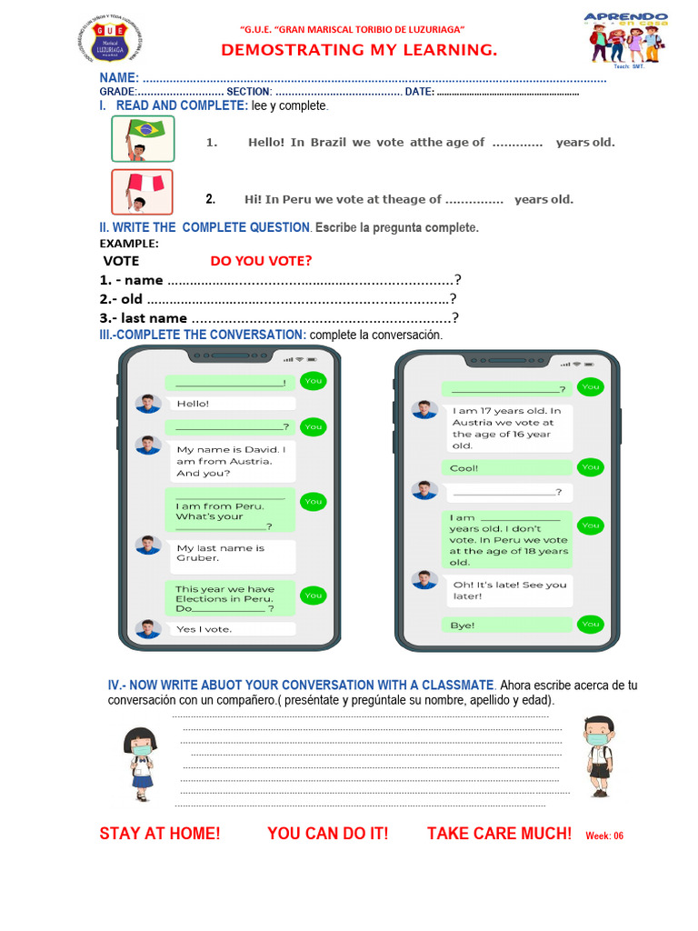 Demostrating My Learning Week 6. Primero. | PDF | Juegos y actividades ...