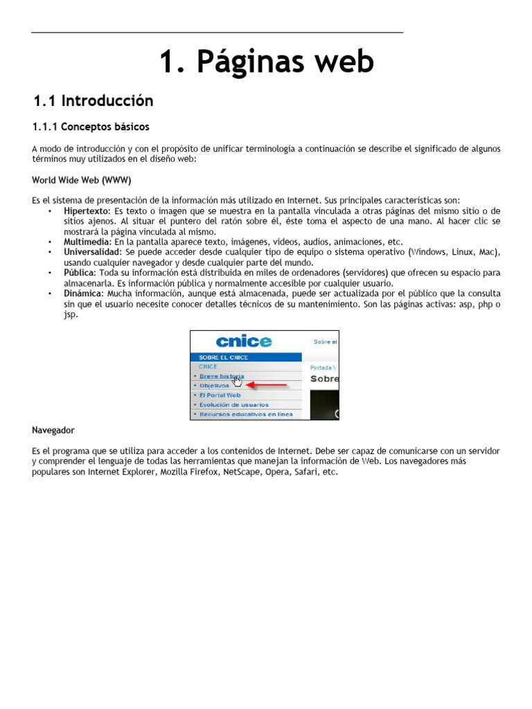Introducción a Páginas Web y HTML | PDF | HTML | Servidor web