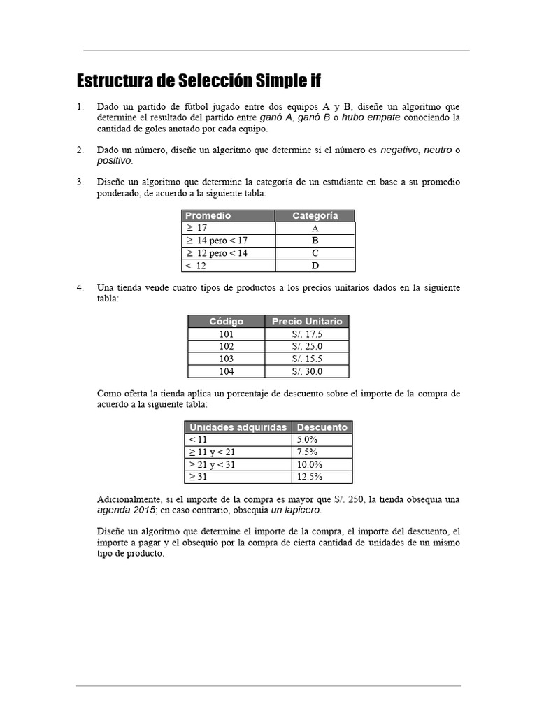 Lab Algo 02 | PDF | Asociación de Futbol
