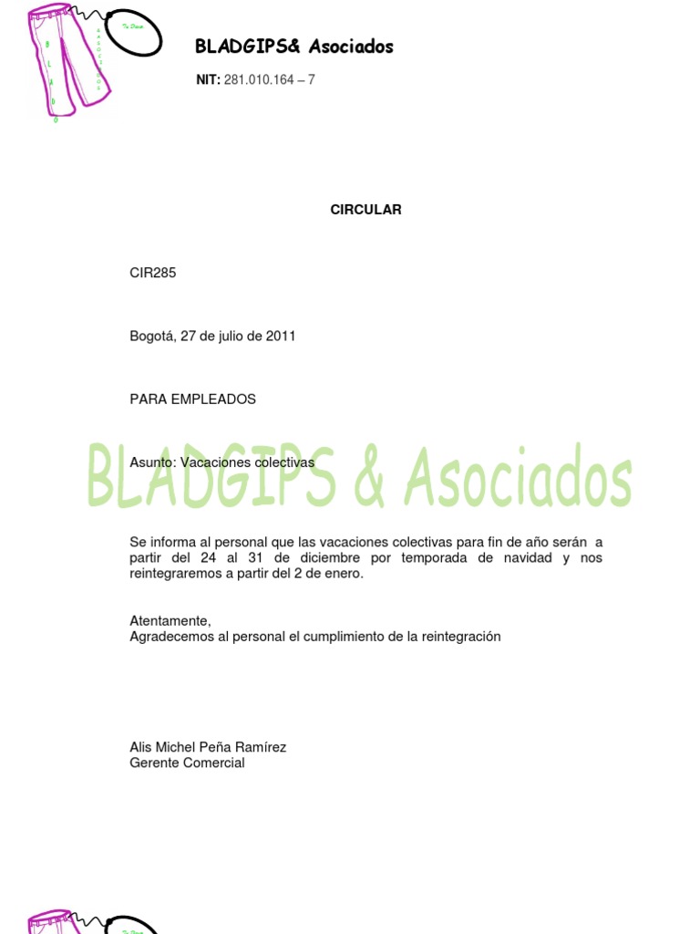 Circular Interna | PDF