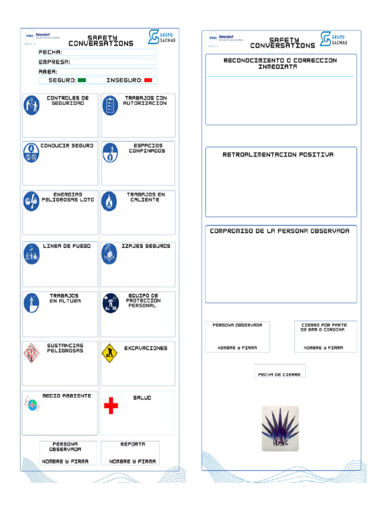 Safety Conversations (Formato Pequeño) | PDF