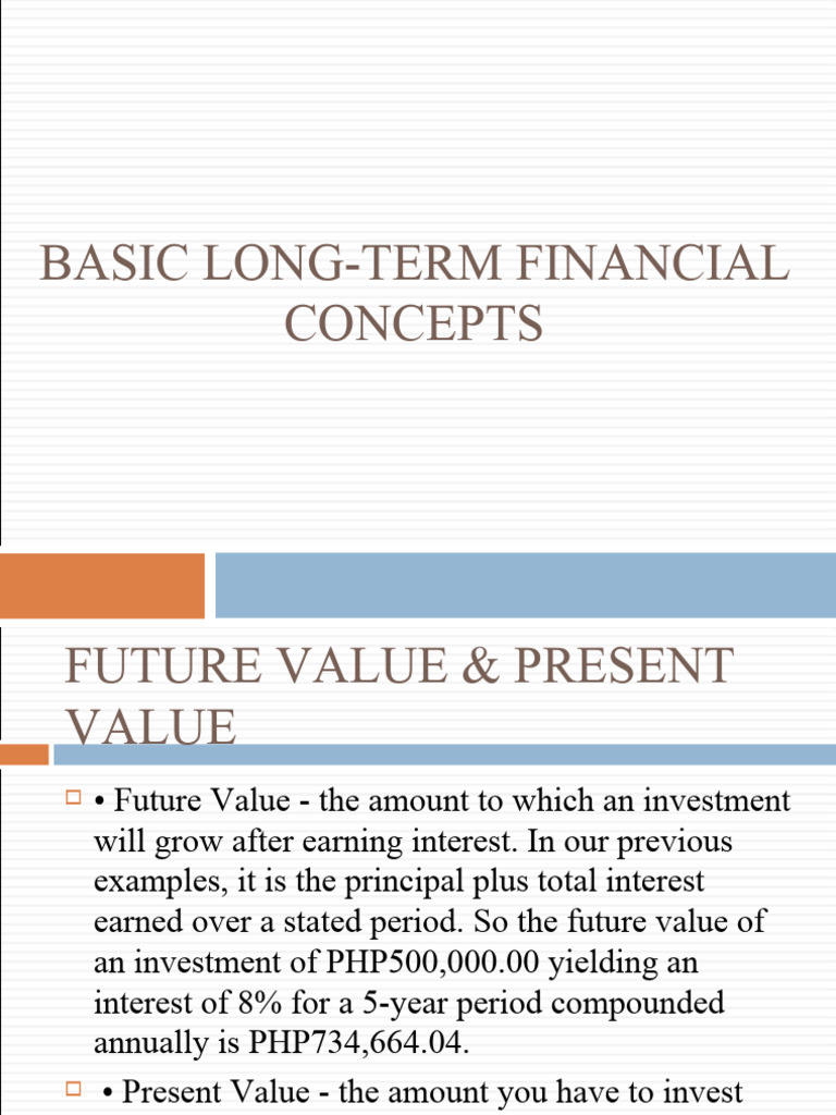 2.future Value and Present Value | PDF | Present Value | Discounting