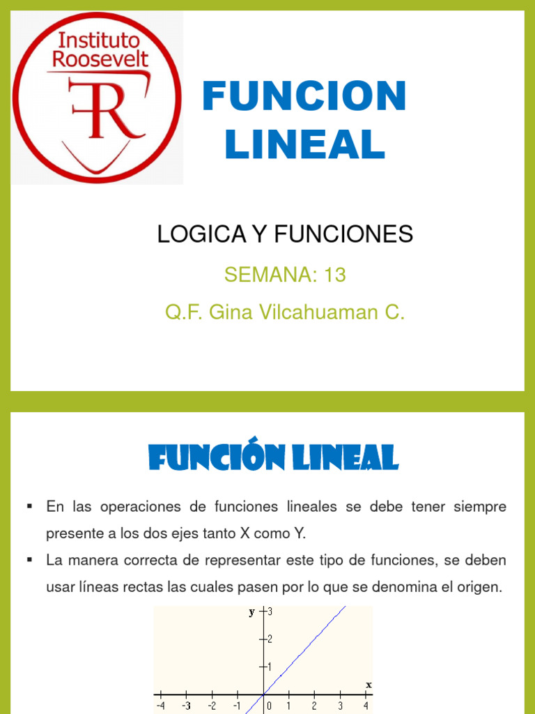 Introducción a Funciones Lineales | PDF | Pendiente | Geometría
