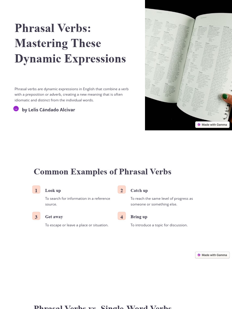 Phrasal Verbs Mastering These Dynamic Expressions | PDF | Idiom | English Language