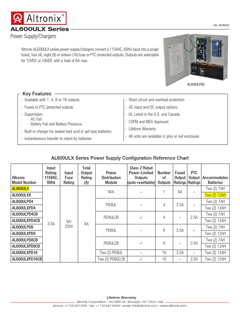 AL600ULX | PDF | Power Supply | Battery Charger