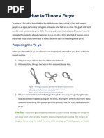 Understanding Yo-Yo Mechanics | PDF | Clutch | Spindle (Textiles)