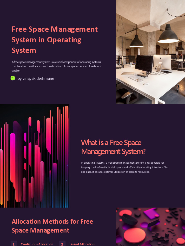 Free Space Management System in Operating System | PDF | Computer Data Storage | File System