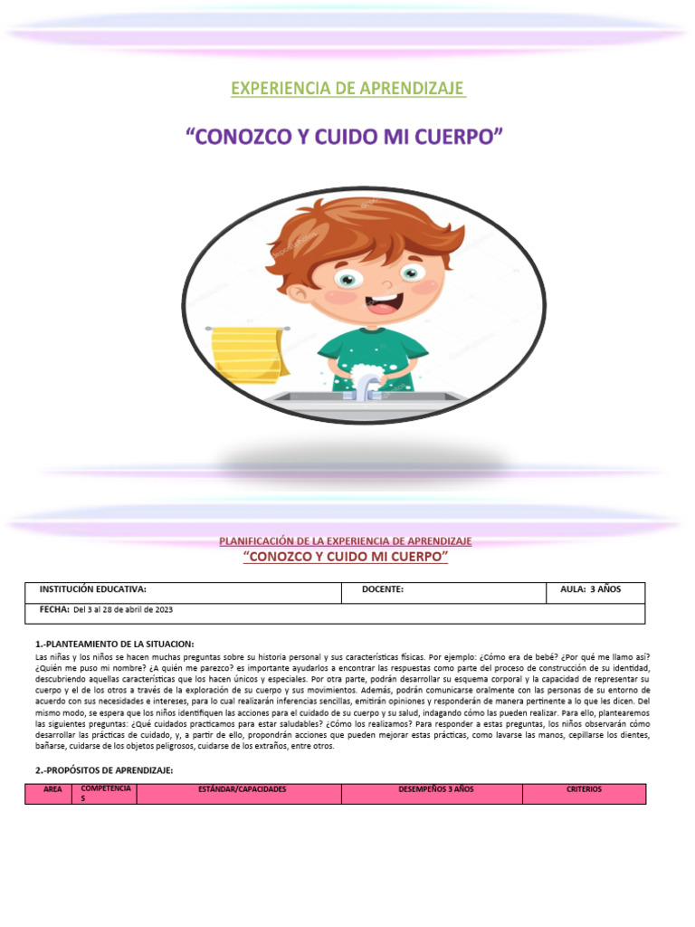 Conozco y Cuido Mi Cuerpo | PDF | Comunicación no verbal | Amor Conozco y Cuido Mi Cuerpo | PDF | Comunicación no verbal | Amor