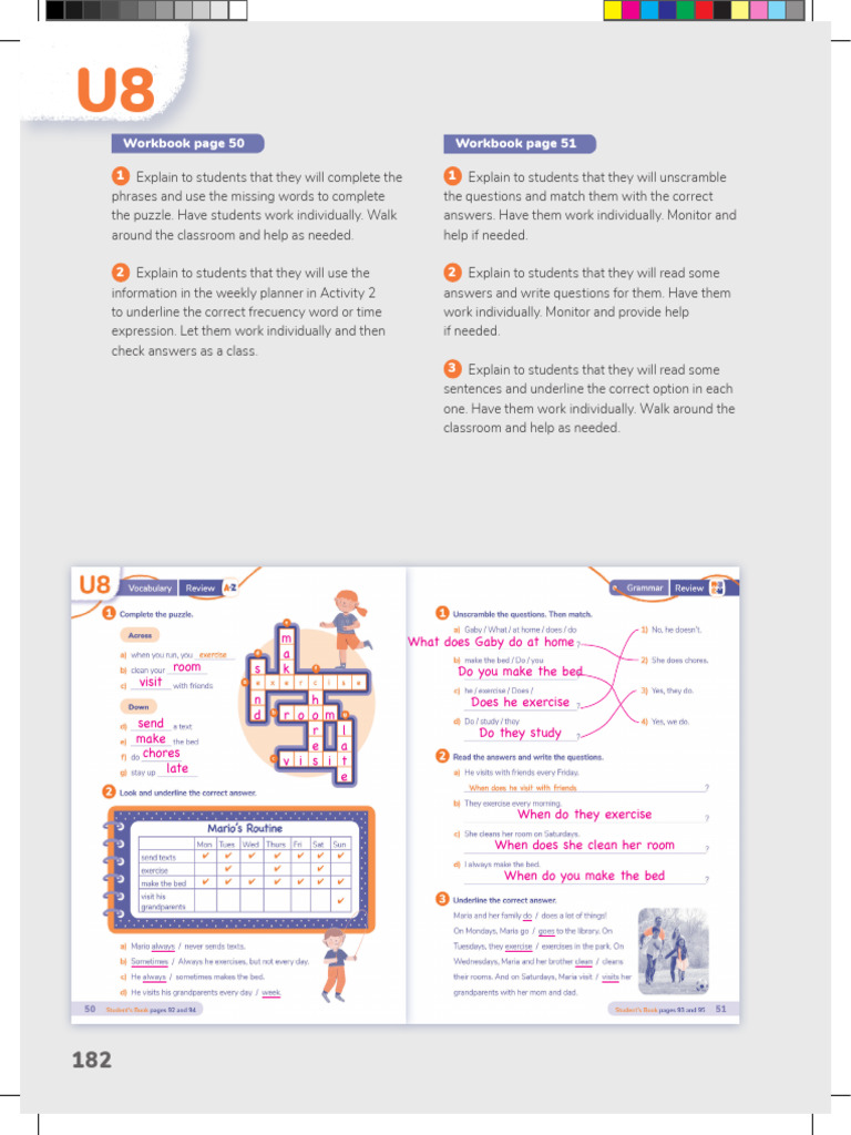 Happy Campers 2nd Edition Teacher S Guide 4 Unit 8 Workbook | PDF | Linguistics | Human ...