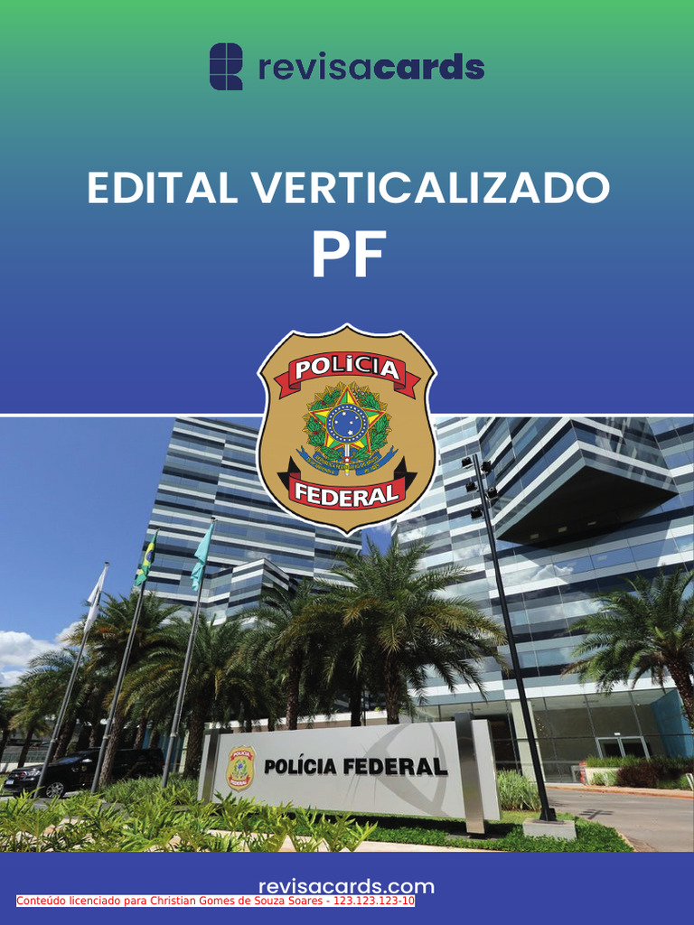 EditalVerticalizadoPF RevisaCards | PDF | Contabilidade | Probabilidade