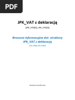 Broszura Informacyjna Dot Struktury JPK FA | PDF