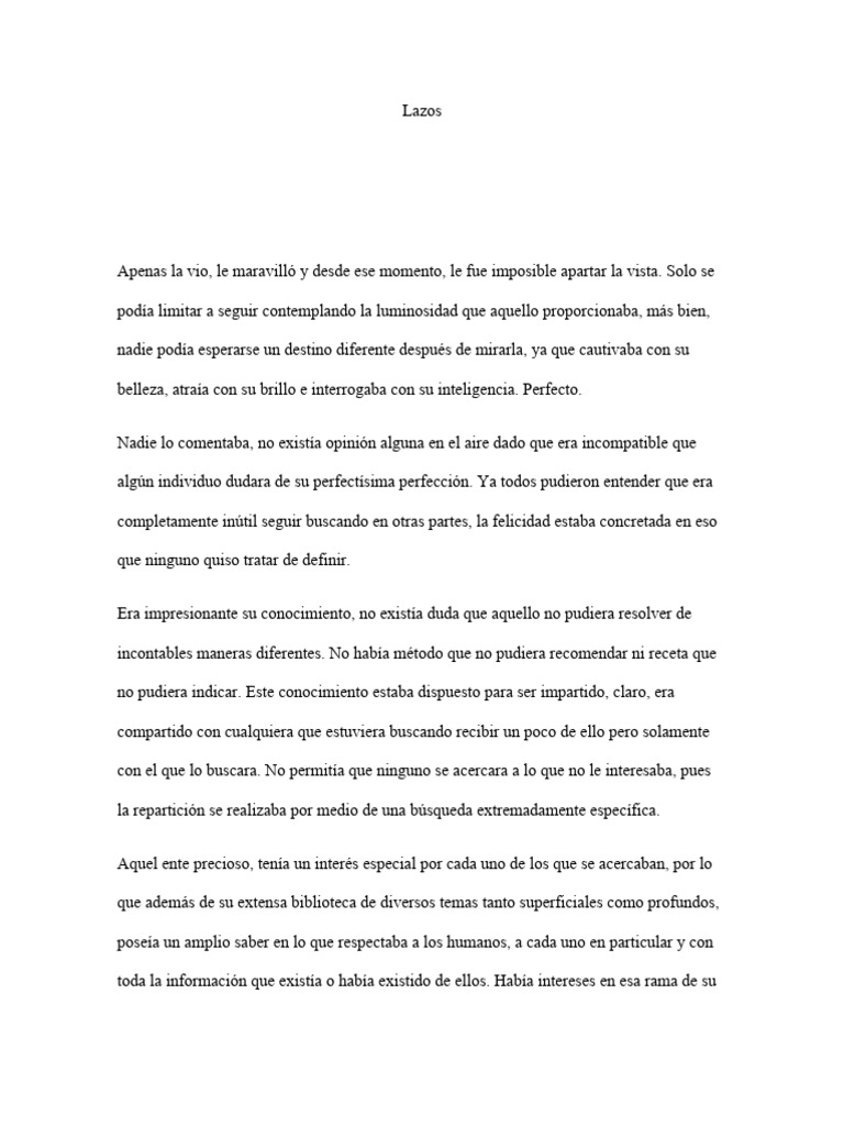 Lazos | PDF | Conocimiento