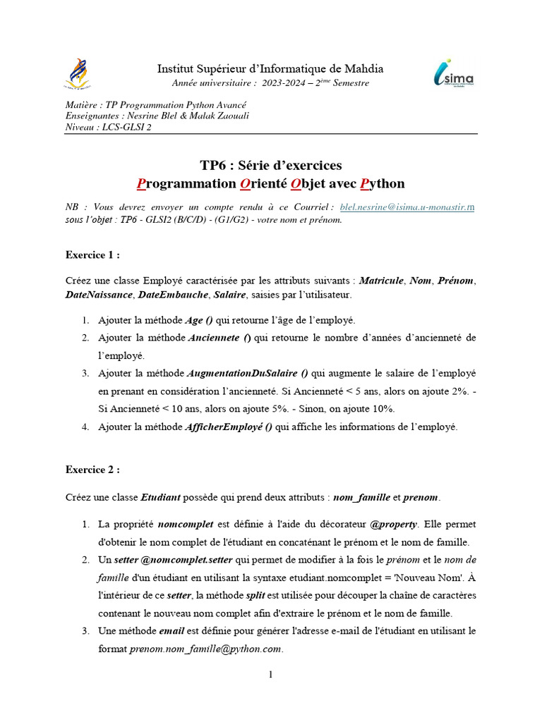 Série | PDF | Informatique | Paradigme de programmation