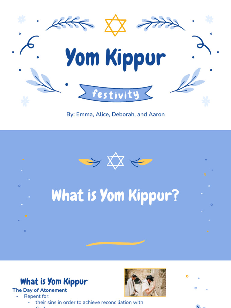 Yom Kippur Religion Research Slides | Download Free PDF | Yom Kippur ...