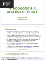 Leyes Reglas Algebra Boole | PDF | Puerta lógica | Álgebra de Boole