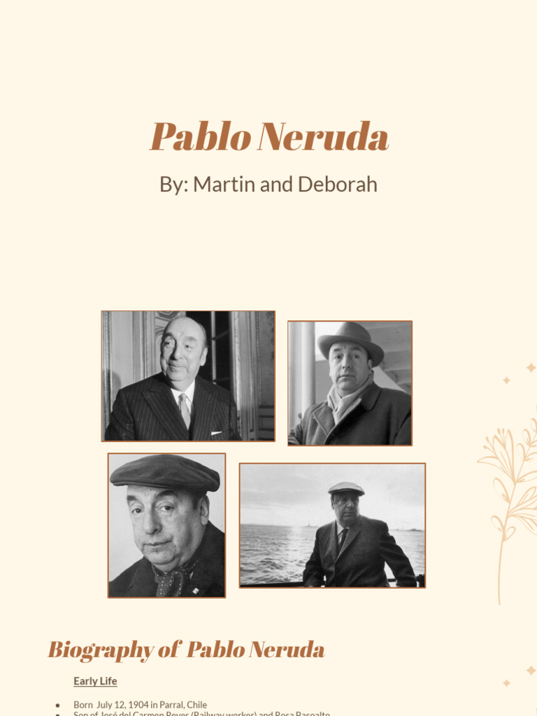 Pablo Neruda: A Biography Overview | PDF | Poetry | General Fiction