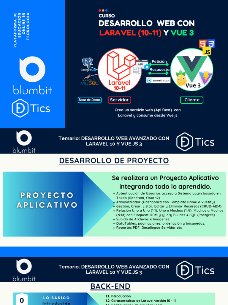 Curso Avanzado Laravel y Vue.js 3 | PDF | Ingeniería de Sistemas | Ingeniería de software