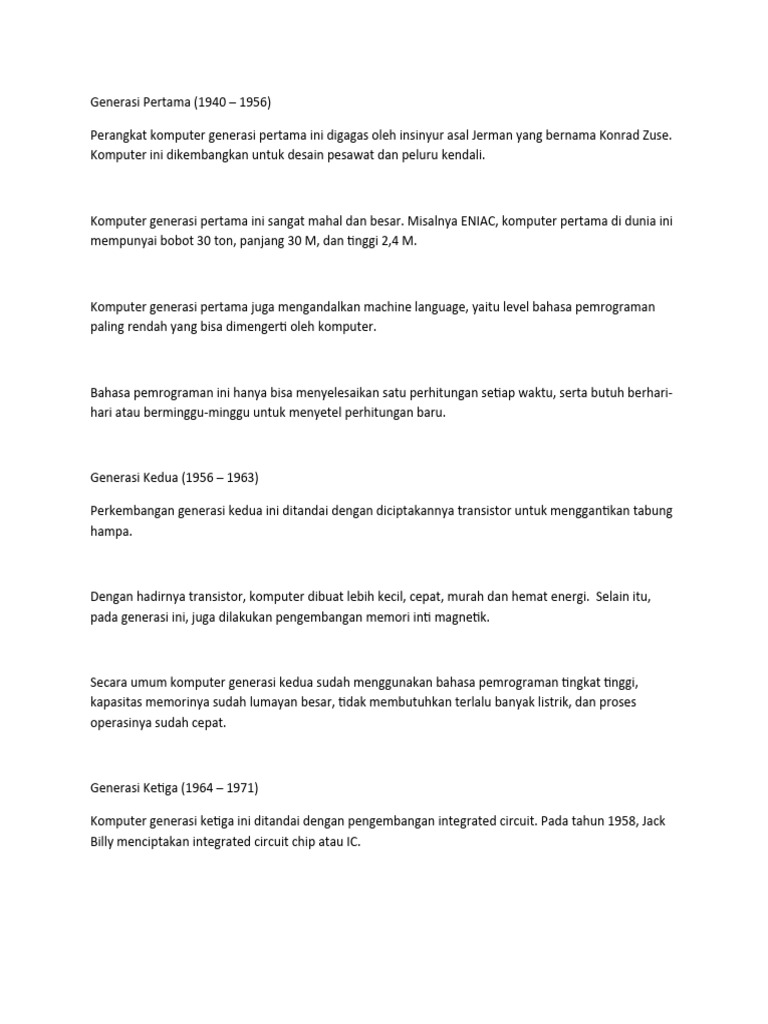 Generasi Pertam-WPS Office | PDF