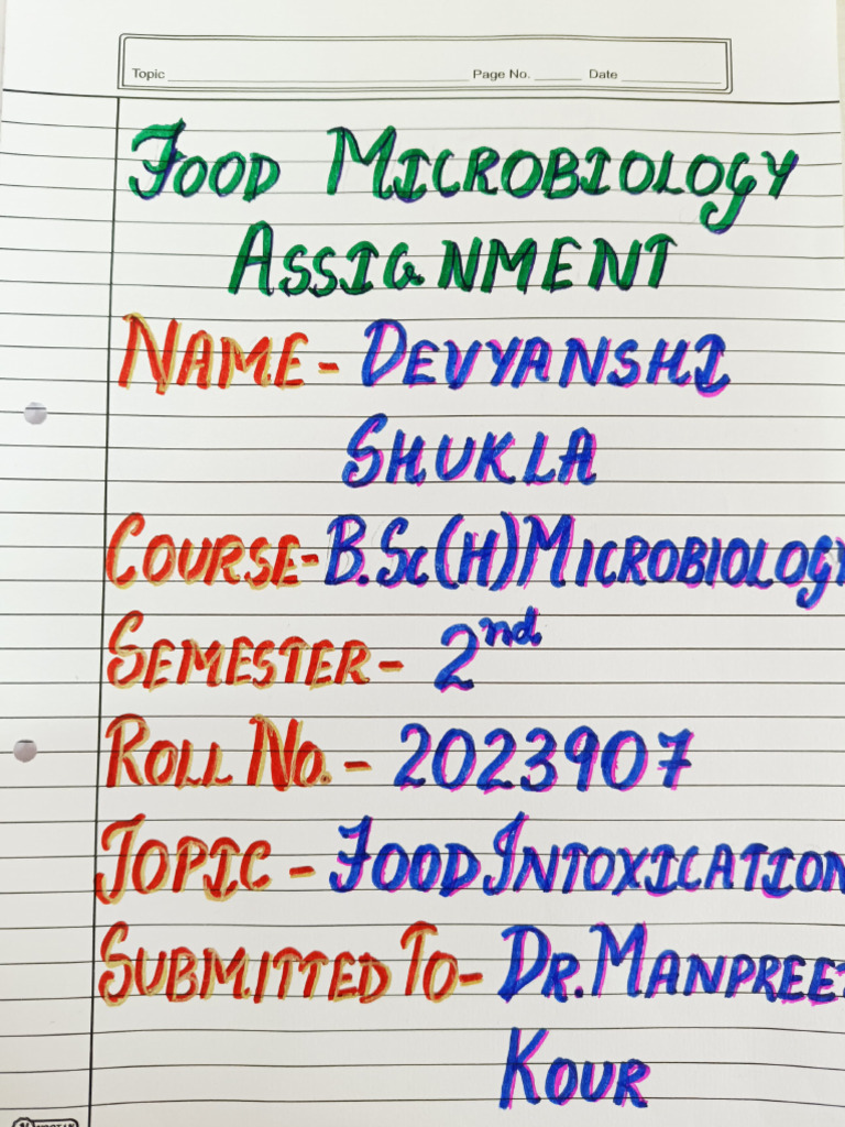 Food Microbiology Assignment | PDF | Gastroenterology | Physiology