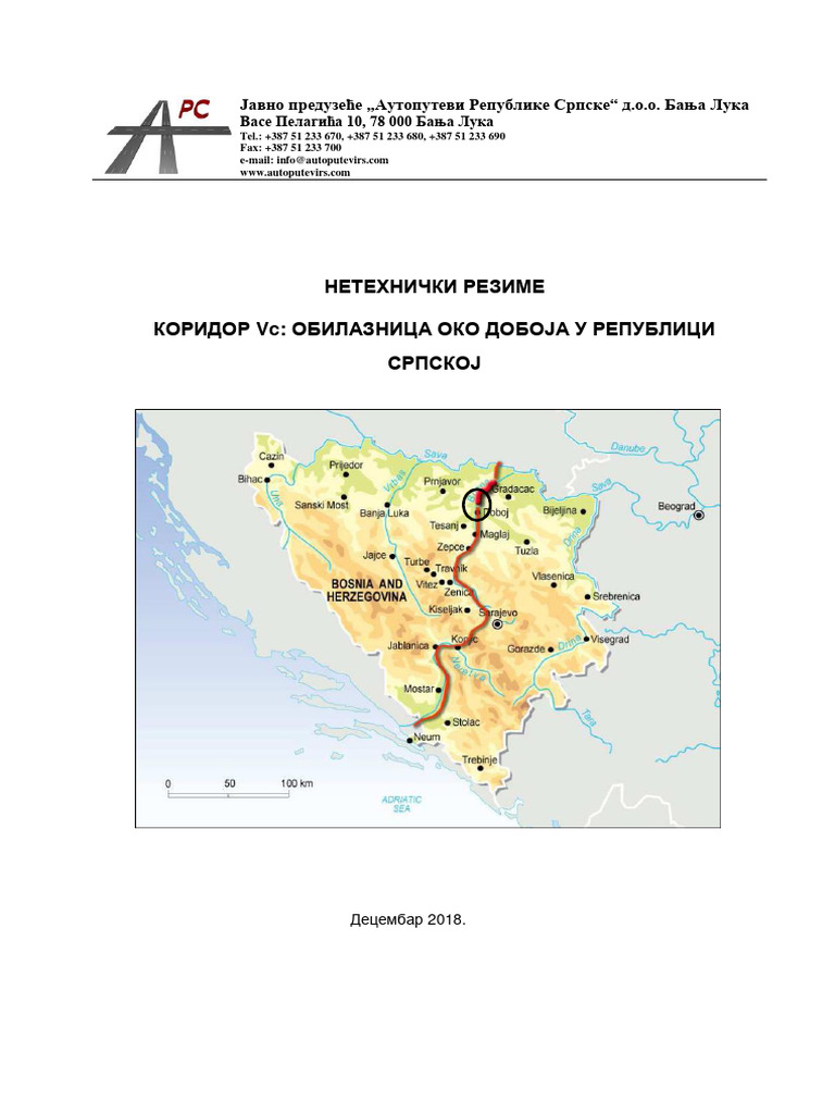 ZWJ112 RSM Doboj Bypass ESDD NTS - Serbian | PDF