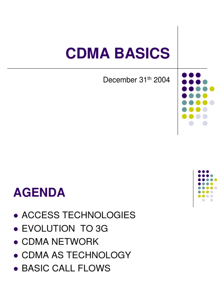 Cdma Basics | Download Free PDF | Channel Access Method | Code Division Multiple Access
