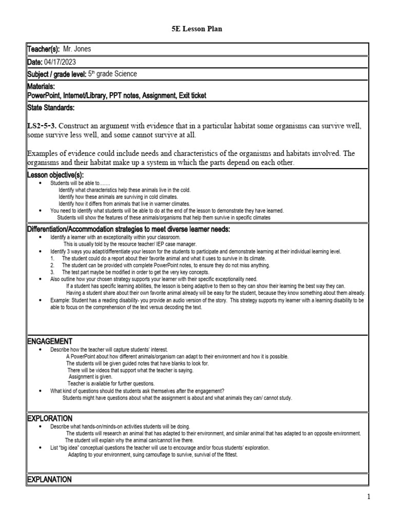 Lesson Plan | PDF | Lesson Plan | Learning
