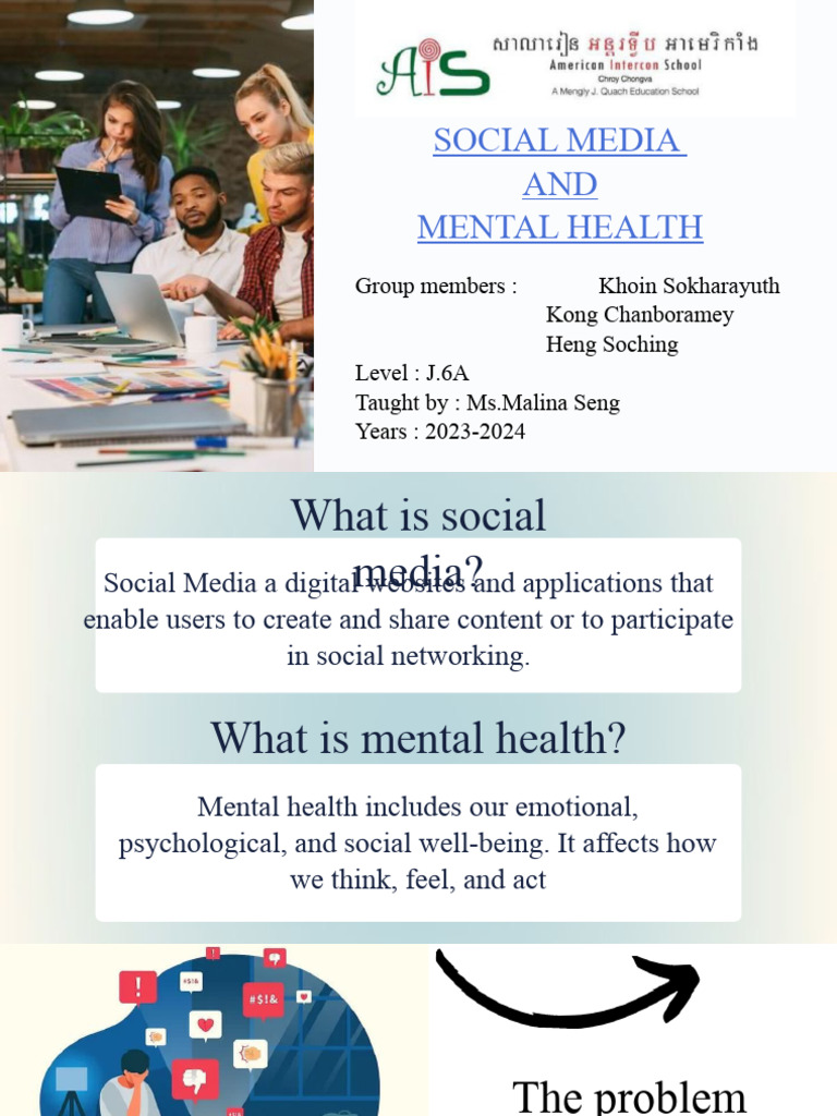 Introduction To Social Media and Mental Health | PDF | Social Media ...