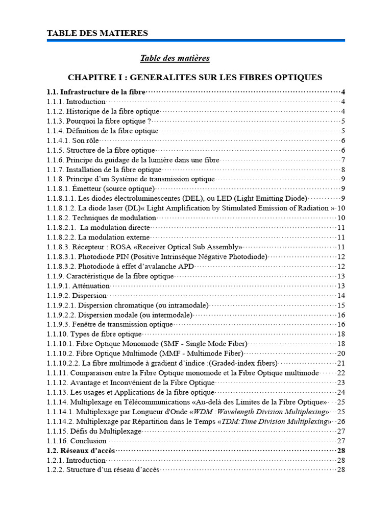 PFE M2 Chapitre 1 Aprés Modification | PDF | Laser | Laser Diode