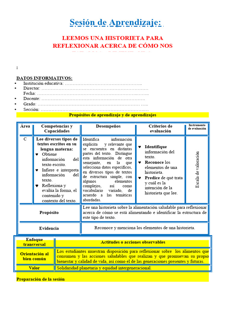 4° Dia 5 Com Semana 2 Leemos Una Historieta para Reflexionar Acerca de Cómo Nos Estamos ...