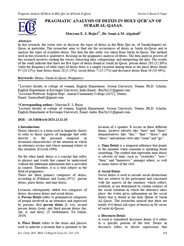 Deixis | PDF | Language Mechanics | Grammar