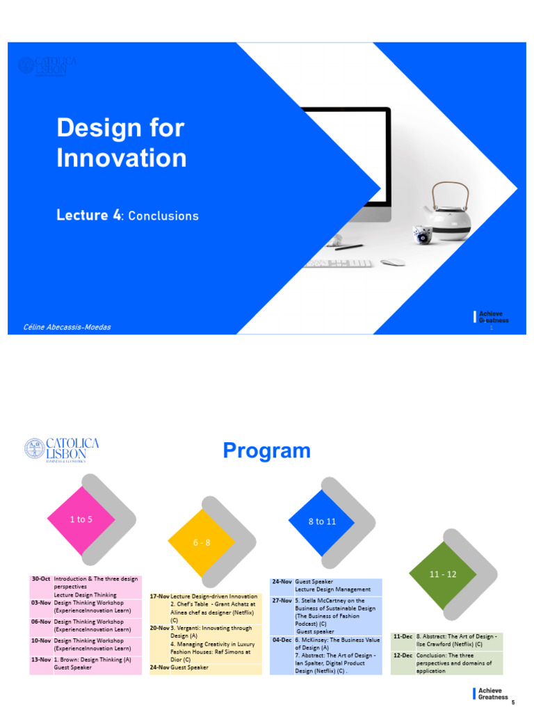 Lecture 4 - Design For Innovation NEW - UP | Download Free PDF | Innovation | Design