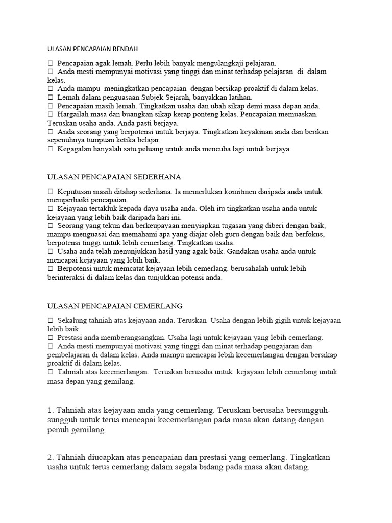 Contoh Ulasan PBD | PDF