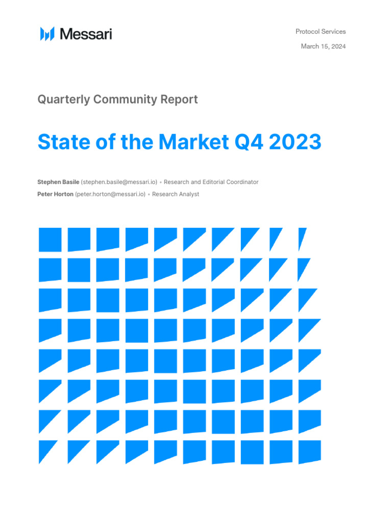 State of Market Q4 2023 | PDF | Bitcoin | Cryptocurrency
