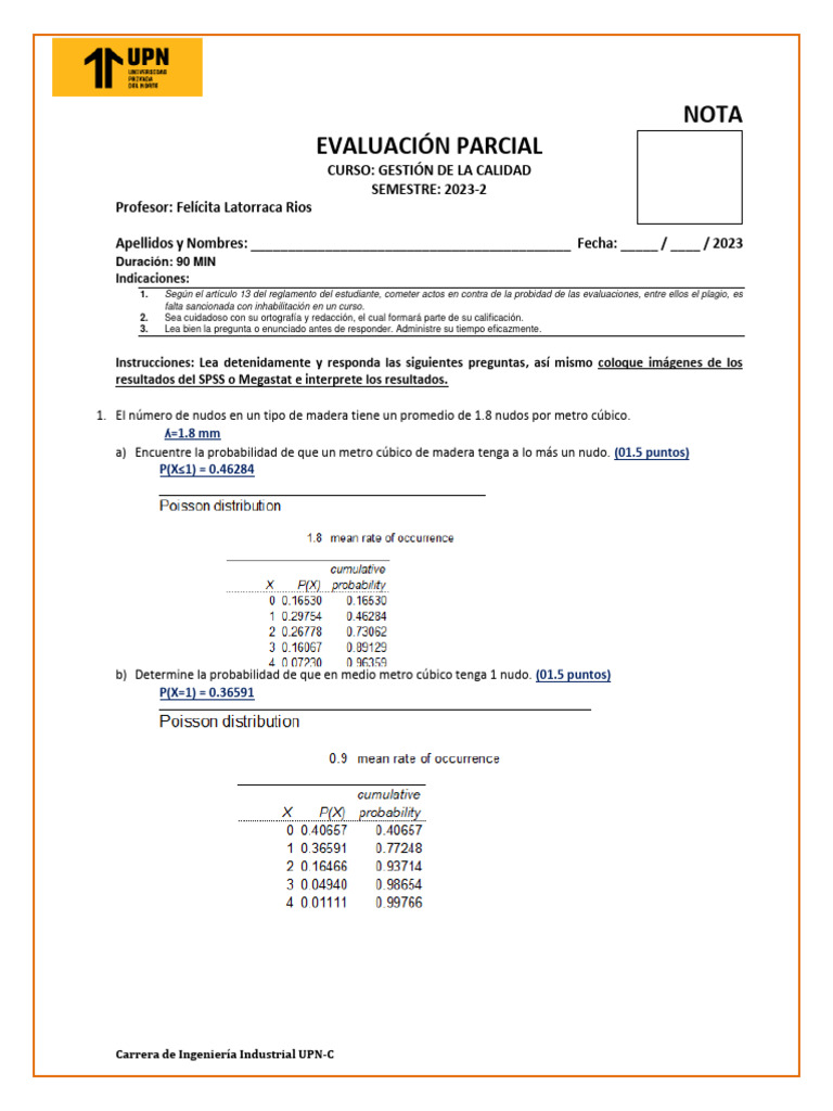 Evaluación Parcial Solución 7166 | PDF | Intervalo de confianza