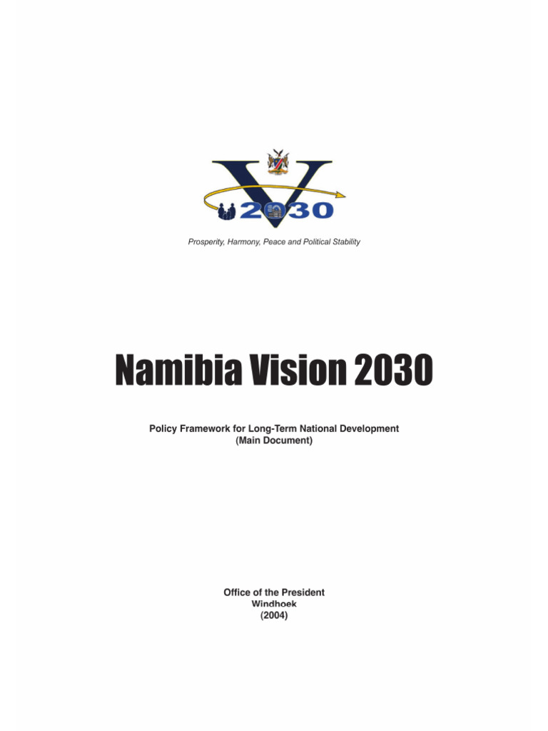 Vision 2030 | PDF | Namibia | Sustainability