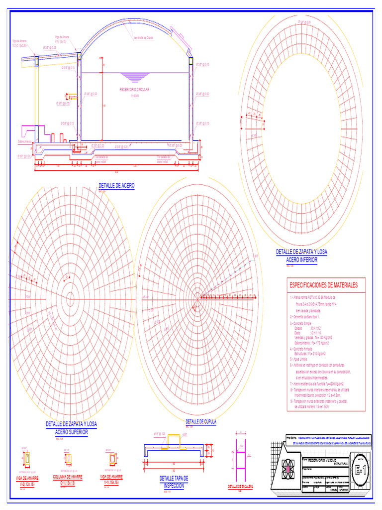 03.02 Plano de Reservorio-Estructuras-A2 | PDF