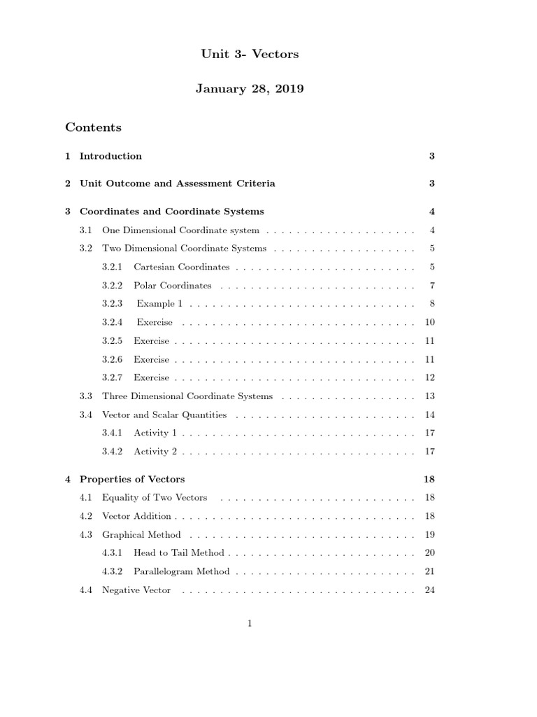 Unit Vectors22 July 18 | Download Free PDF | Euclidean Vector ...
