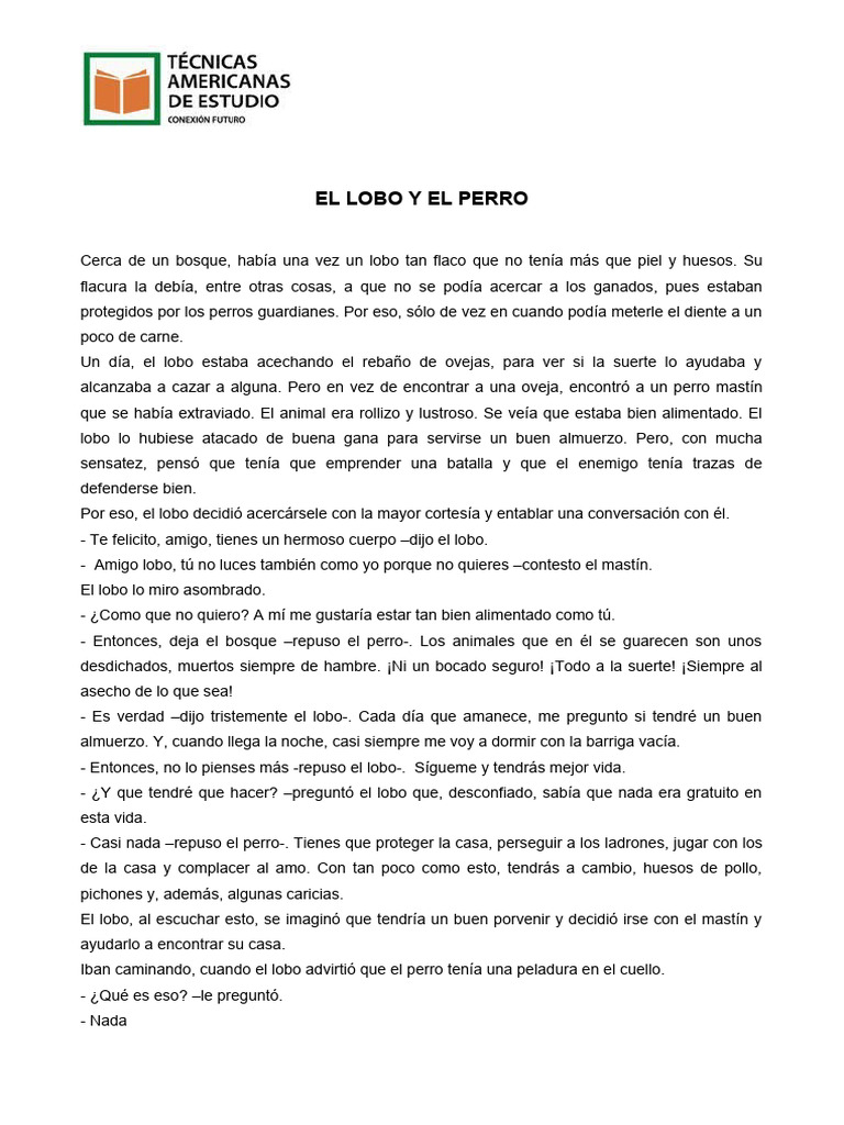 El Lobo y El Perro | PDF