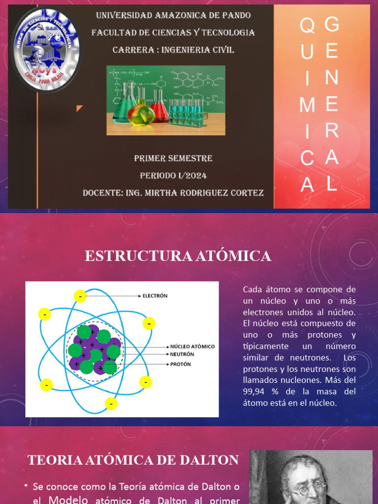 Estructura Atomica | PDF | Átomos | Núcleo atómico