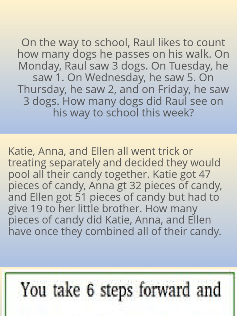 Raul's Week of Dog Counting | PDF