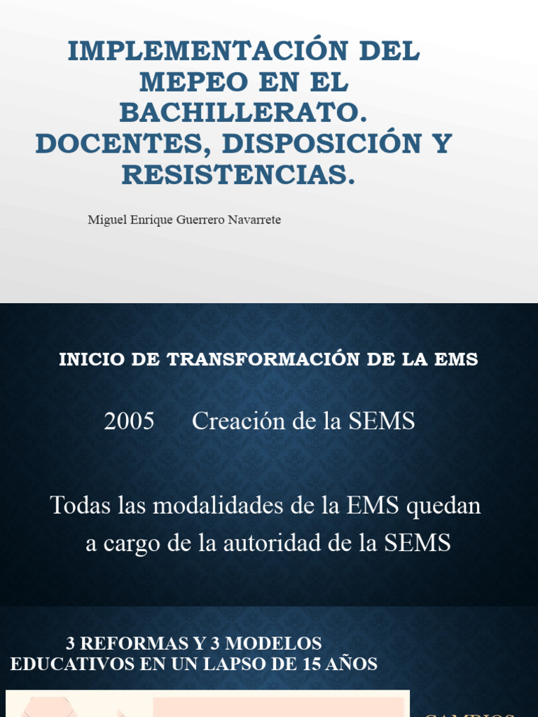 Presentación Coloquio 3 | PDF | Enseñando | Maestros