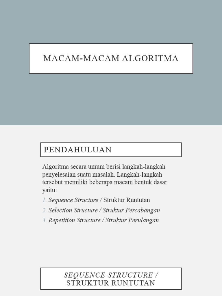 Macam-Macam Algoritm-3 | PDF
