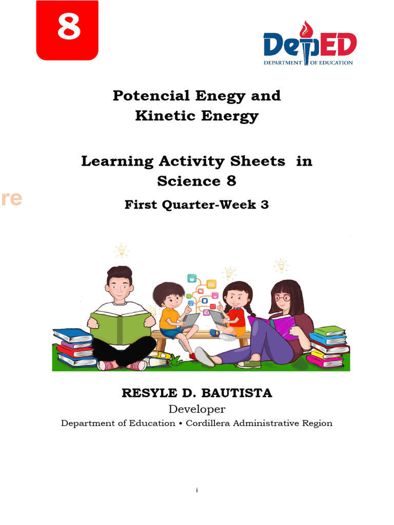 LAS SCI8 Q1 W3 S8FE Ia 16 V3 - Checked | PDF | Force | Potential Energy