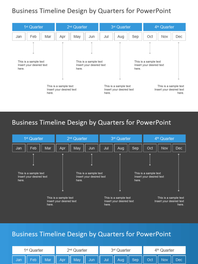7861-01-business-timeline-design-by-quarters-for-powerpoint-16x9 | PDF