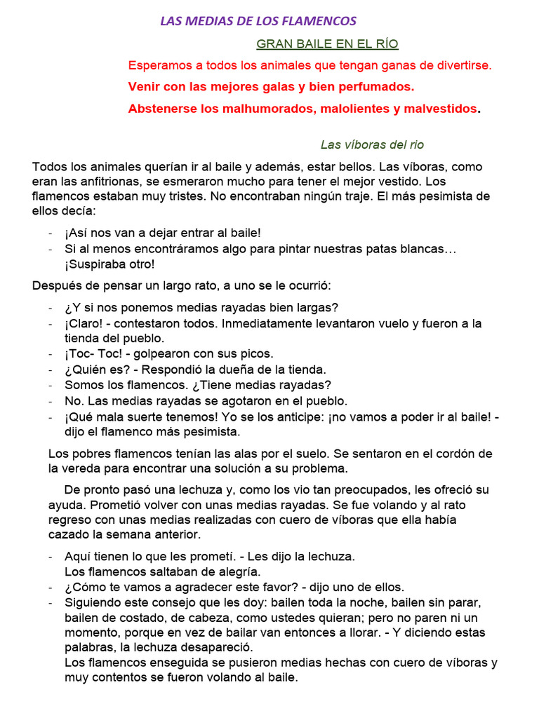 Las Medias de Los Flamencos | PDF