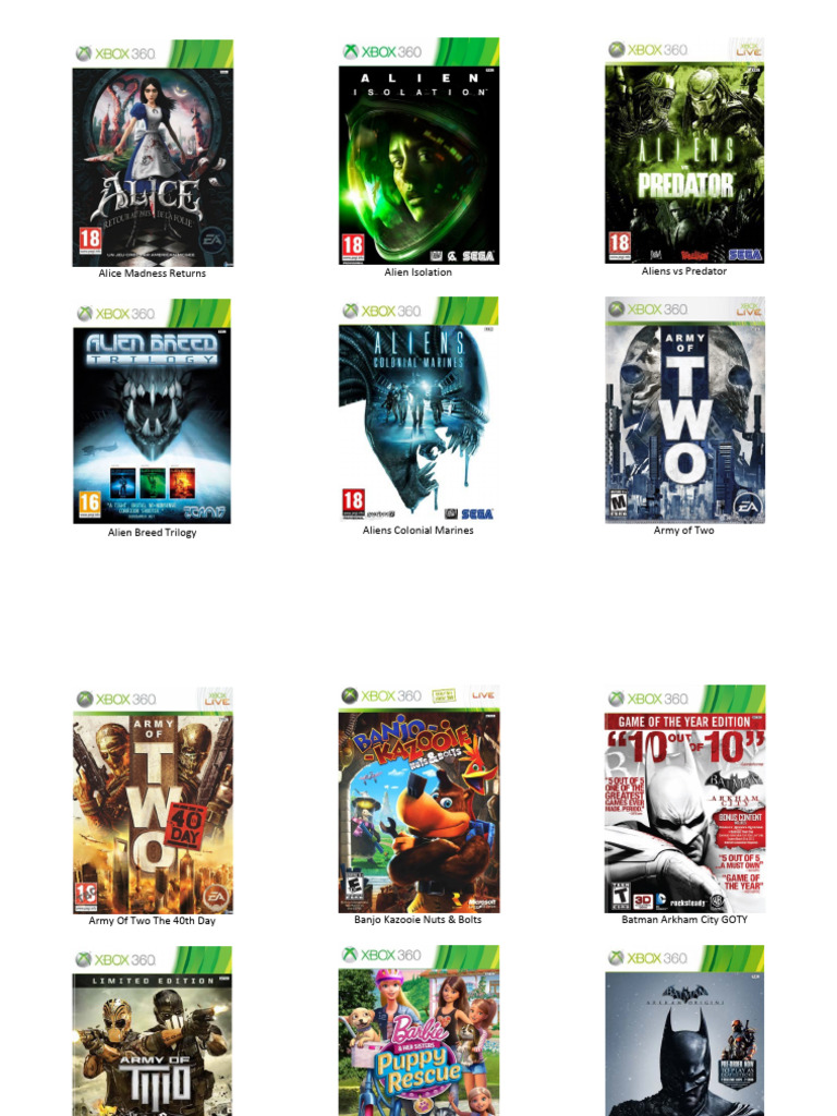 Catalogo Xbox 360-1 | PDF